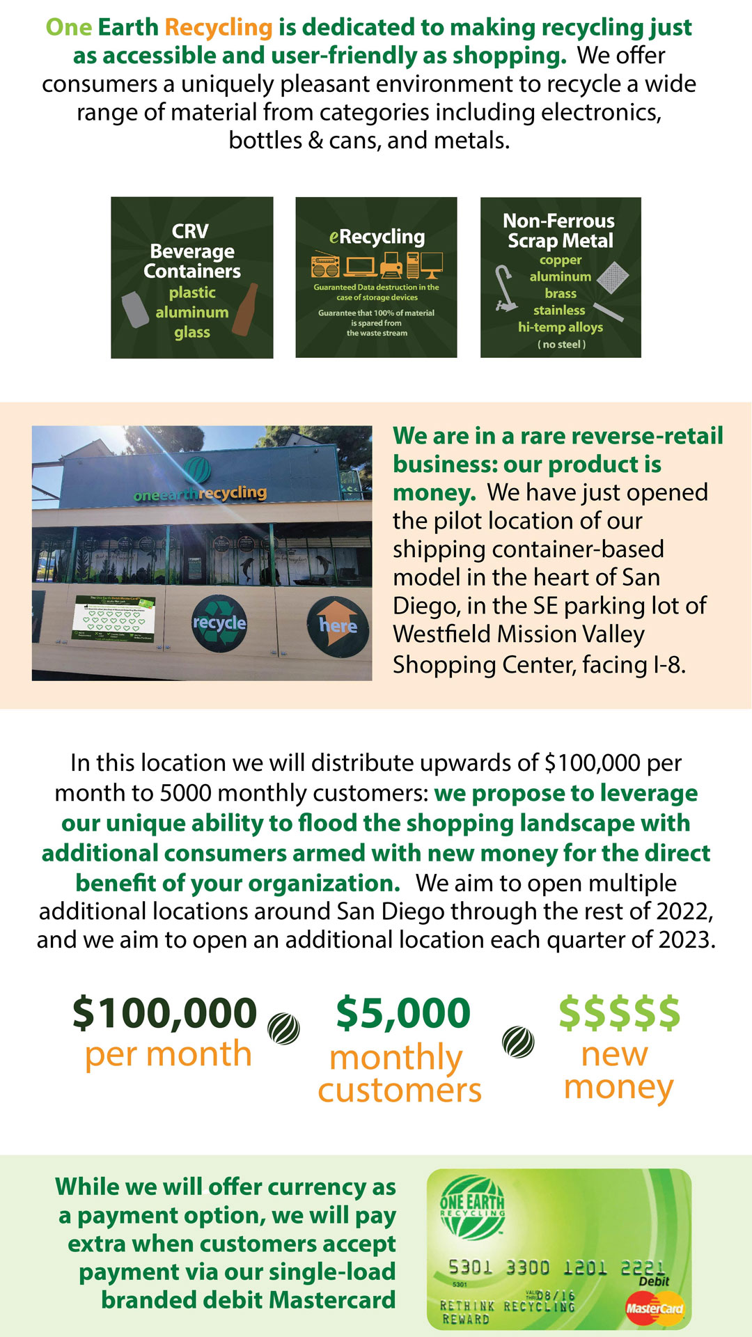 Merchants | One Earth Recycling
